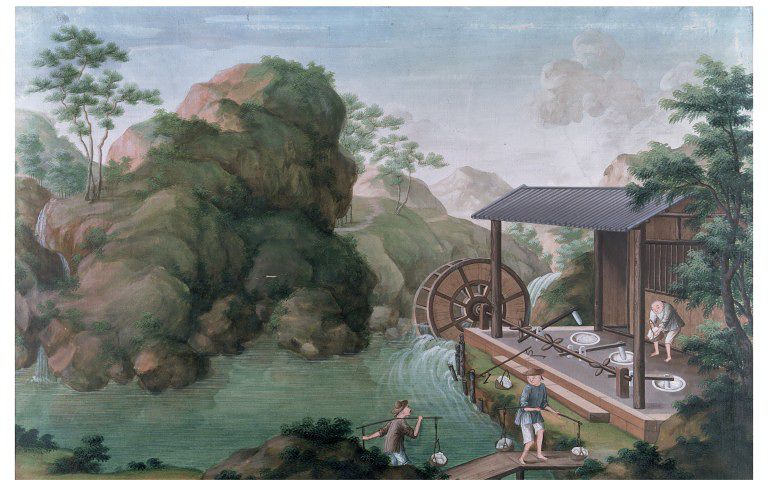 Breaking China Stone With Water-Powered Trip Hammers | Unknown | V&A ...