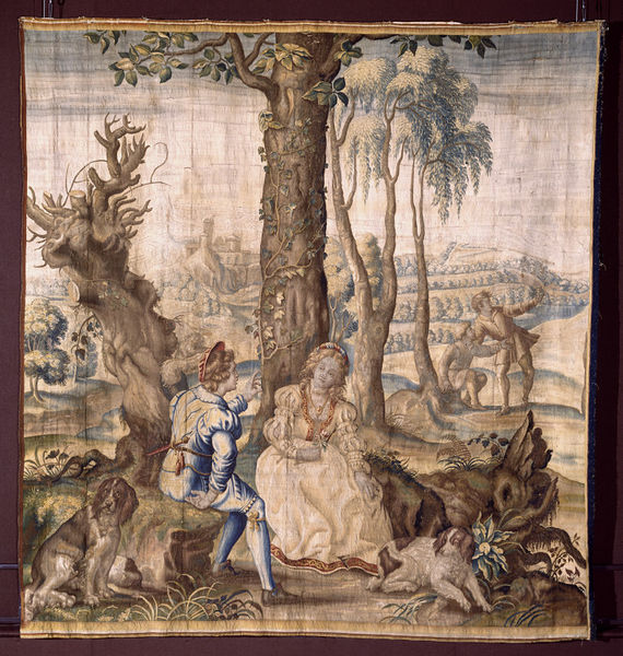 A Young Couple | Mortlake Tapestry Factory | V&A Search the Collections