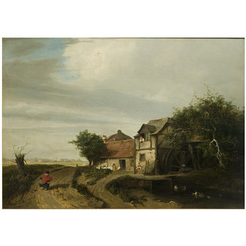 Landscape with Cottage and Water-Wheel | Nasmyth, Patrick | V&A Search the Collections