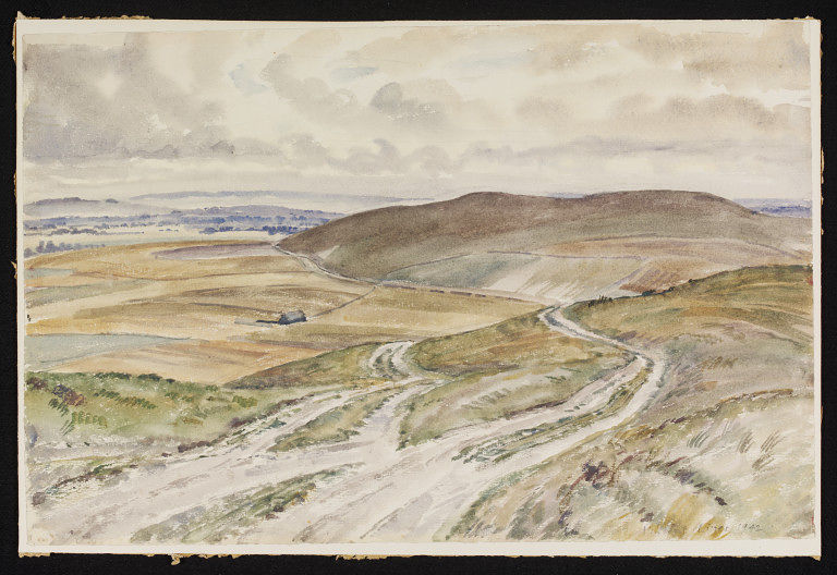 View from the Wansdyke in Stanton St. Bernard | Lines | V&A Explore The ...