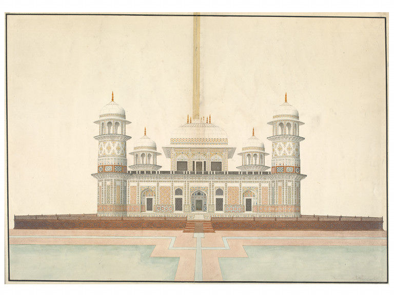 Six drawings of Mughal architecture at Agra and Delhi. | Unknown | V&A ...