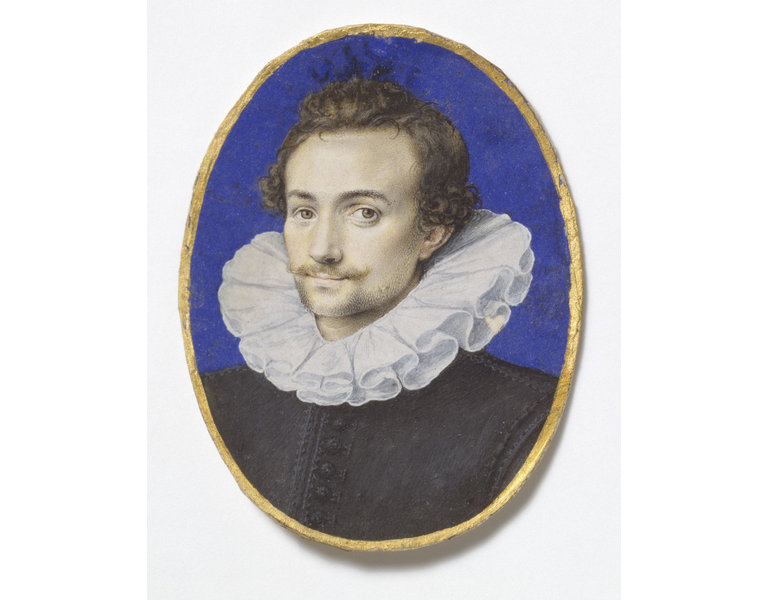 Portrait of a man in black | Oliver, Isaac | V&A Explore The Collections